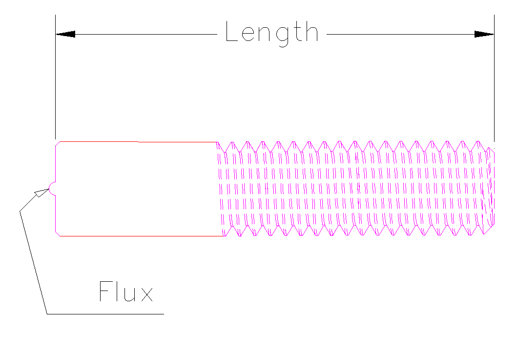 Arc Weld Stud, External, Full Base, 8620 Steel, Hardened & Tempered,1 ...
