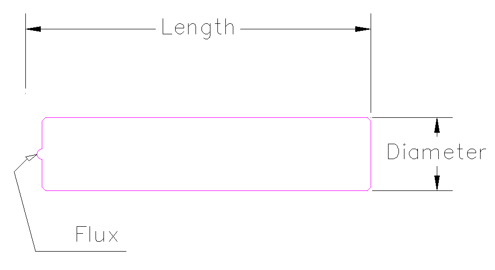 Arc Weld Stud, No Thread Pin, Monel 400, Plain, 1/2" Diameter ...